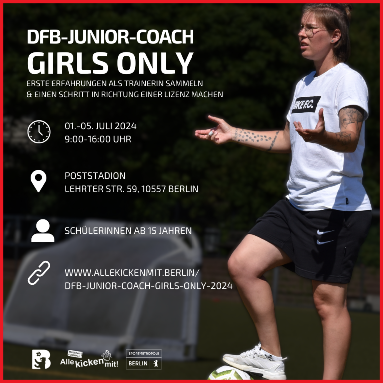 DFB-JUNIOR-COACH „GIRLS ONLY“ 2024 | ALLE KICKEN MIT
